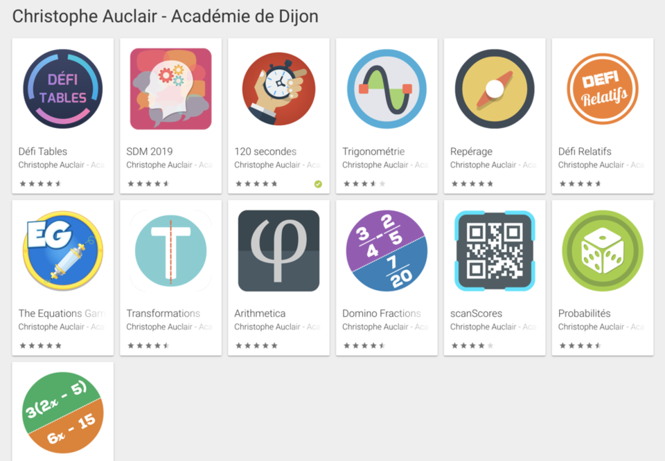 13 applications de maths réalisées par un prof de maths (Christophe ...